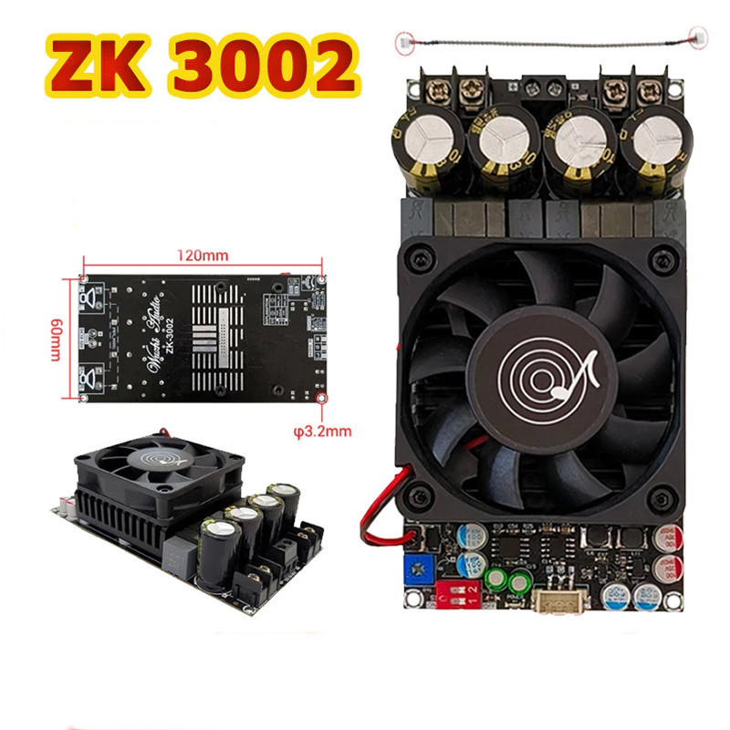 แท้ แอมป์จิ๋วขับซับ zk3002 TPA3255 300W*2 zk 3002 แอมป์จิ๋วขับซับ แอมป์ ...