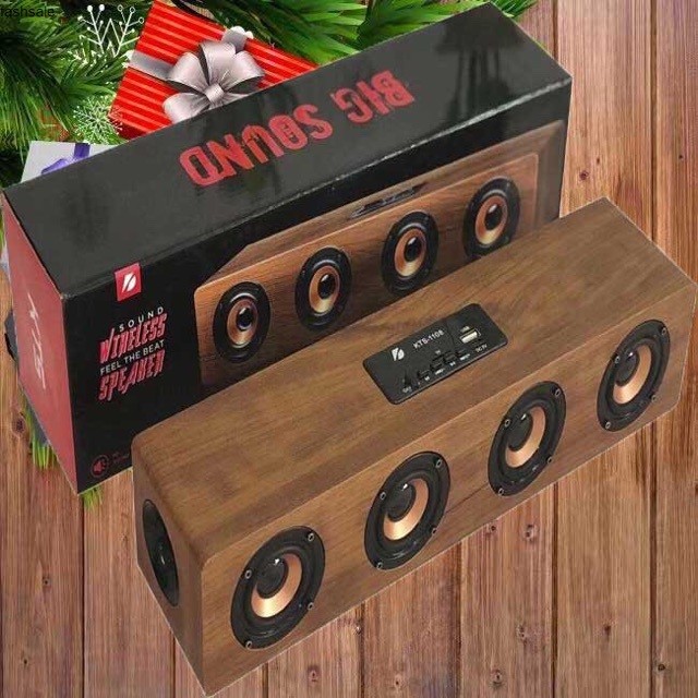 ลำโพงบลูธ KTS-1108/KTS-1612 รุ่นเบสหนักสะใจ ลำโพง4ดอก ลายไม้สวยงาม เสียงดัง คมชัด | Shopee Thailand