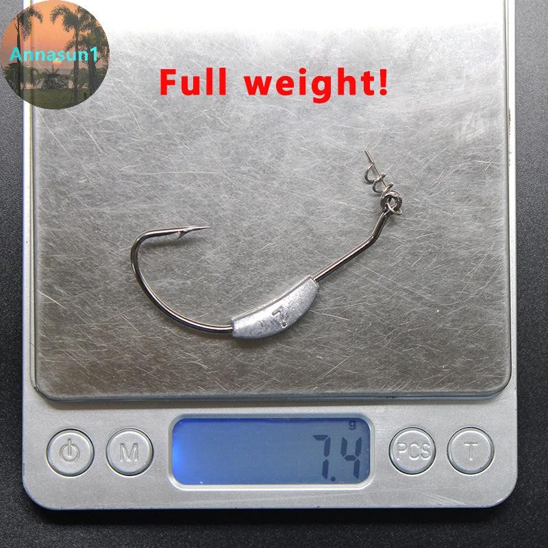 Annasun สัมผัส Jig Crank Head Barbed Hook 2g ถึง 9g Crank Offset สำหรับ ...