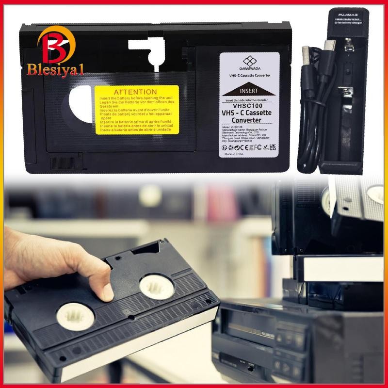 [Blesiya] อะแดปเตอร์เทปคาสเซ็ต VHS-c ถึง VHS เครื่องเล่น Vcr มืออาชีพ ...