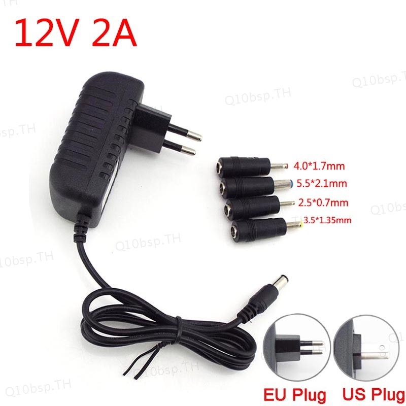 อะแดปเตอร์ AC/DC DC 12V 2A 5.5*2.5 มม.4.0*1.7 มม.3.5*1.35 มม.2.5*0.7 มม.AC 100-240V Converter ...