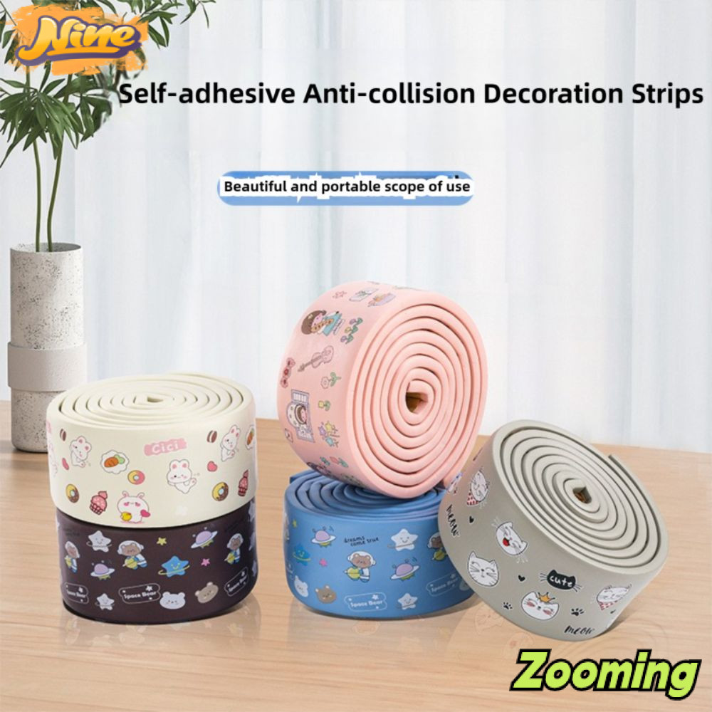 ZOOMING 2 M/ม้วนฐานผนัง, Anti-collision Self กาวรอบสาย, DIY หนานุ่มมุมห้องนั่งเล่น | Shopee Thailand