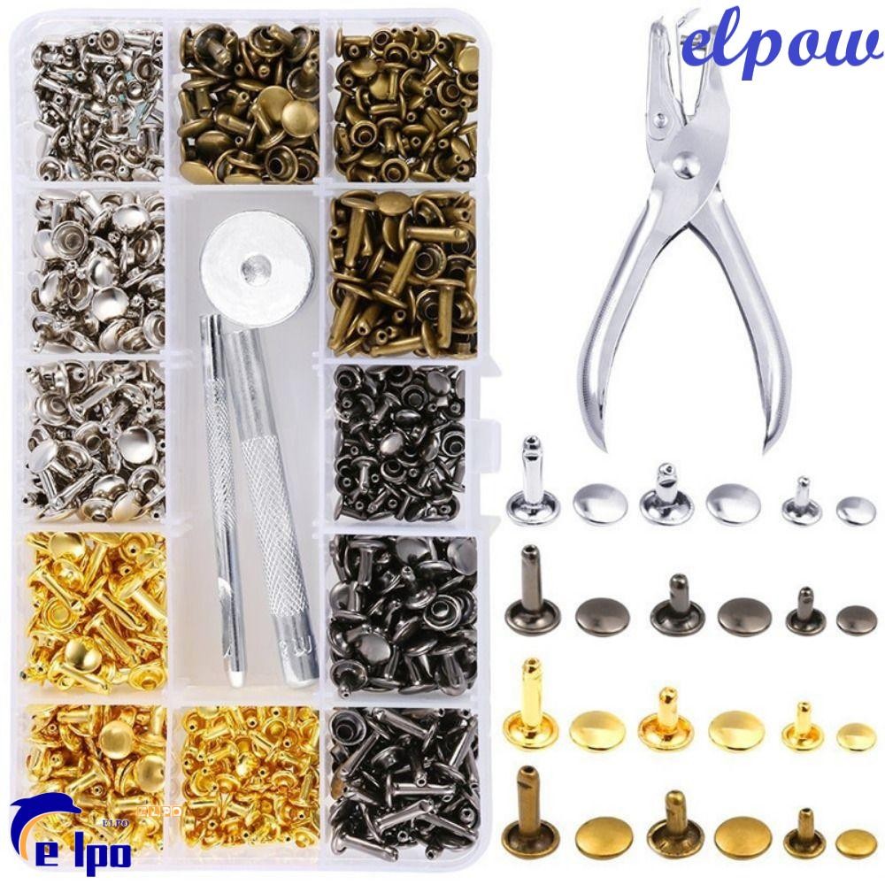 PIXELPOWER Snap Fastener หนัง Rivets, โลหะ Studs Tubular Rivets รอบ ...