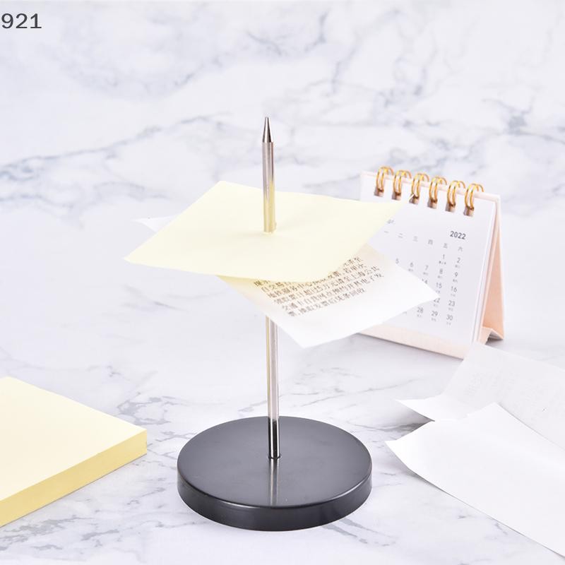 Nuannuaa สแตนเลสตรงคอกระดาษผู้ถือ Memo Spike Stick สําหรับ Bill ใบเสร็จ ...