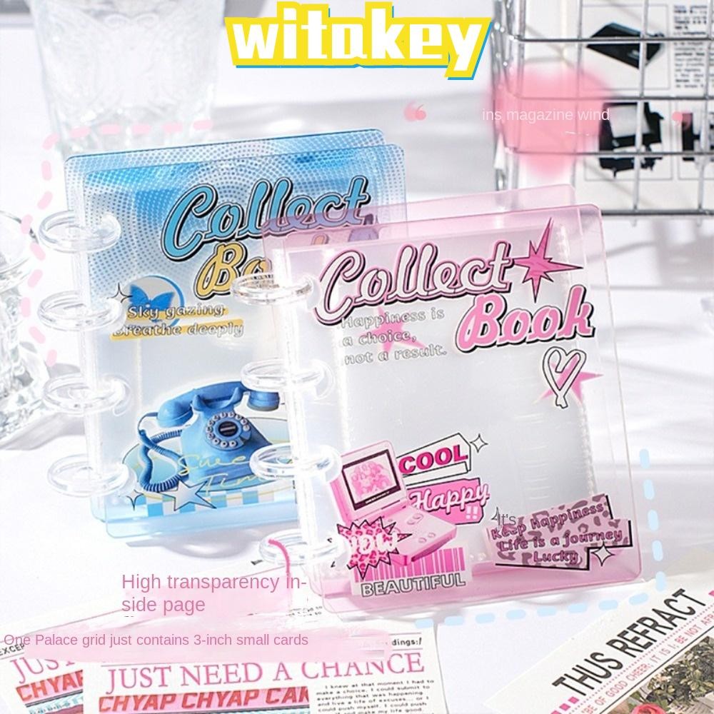 อัลบั้มการ์ด WITAKEY, Mini 3 นิ้ว Photocard Binder, INS พร้อมสมุดโปสการ์ด PP Love ภายใน 20 หน้า ...