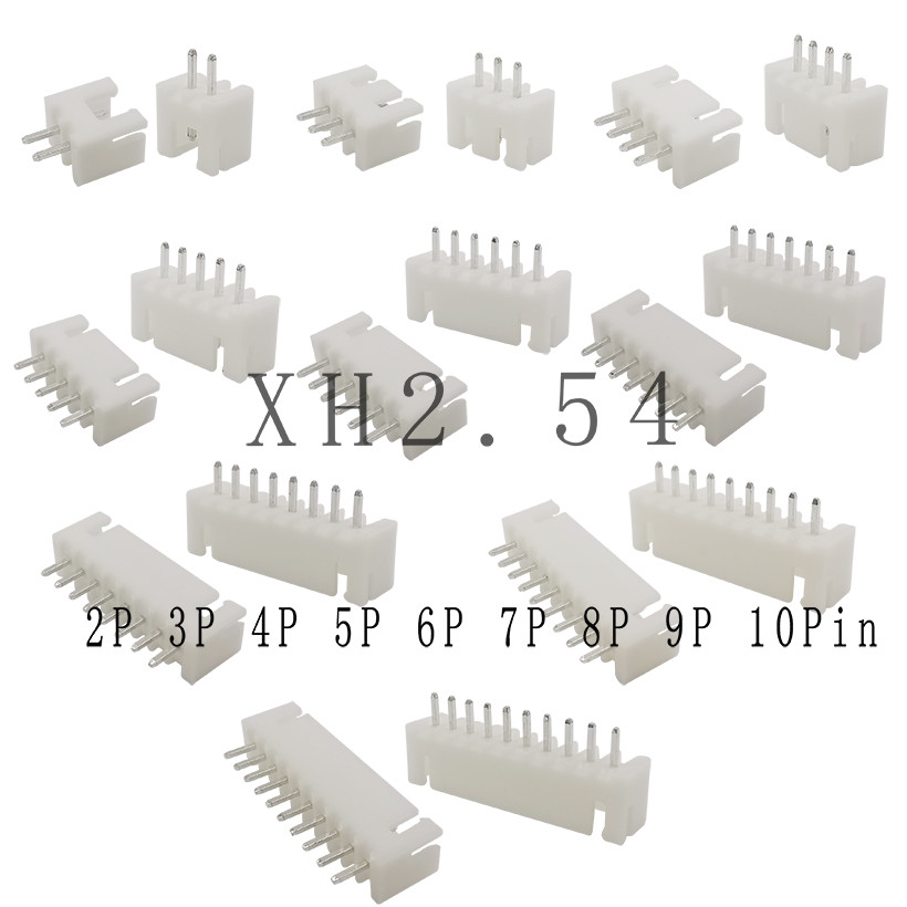 5/10pcs XH2.54 2.54 มม.Pitch Pin Header ตัวเชื่อมต่อ JST XH2.54 2P-10Pin ชายตรง Pin 11P 12P 13P ...