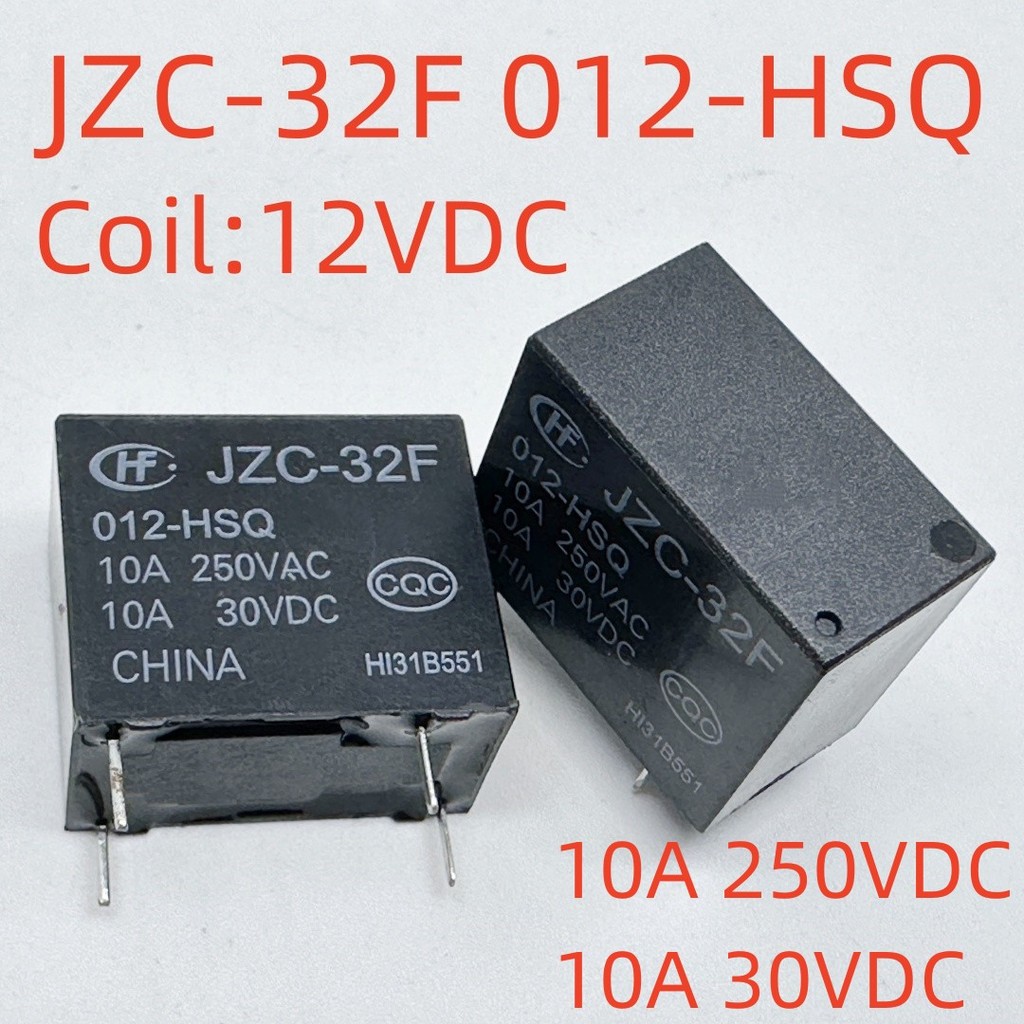 รีเลย์ 4 พินใหม่เอี่ยม JZC-32F 005/009/012/024-HS/3/L/Q (555) 32F-1A | Shopee Thailand