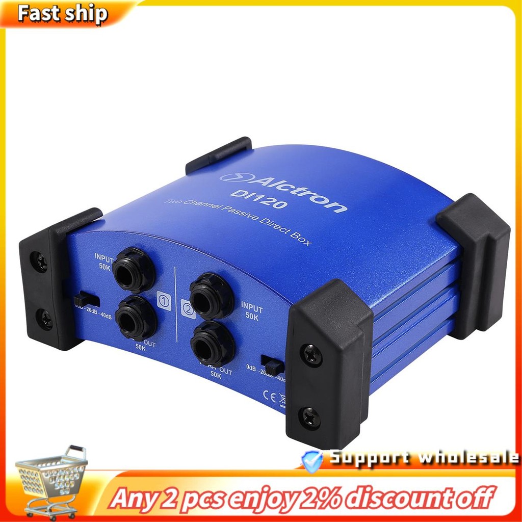 In - DI120 Two-Way Passive DI BOX Impedance Converter DI BOX Stage ...