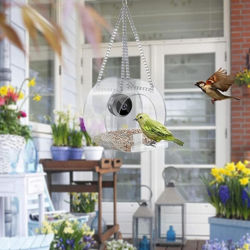 Yu Bird House พร้อมกล้องป้อนนกอัจฉริยะพร้อมกล้องป้อนนกแบบใส | Shopee ...