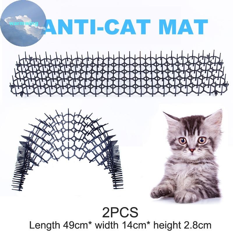 Warmwing 2 ชิ้นสวน Prckle Strip ขุดหยุด Cat Repellent Deterrent Mat Spike Anti-Cat TH | Shopee ...
