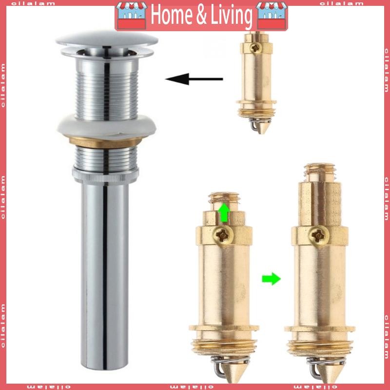 CI อ่างล้างจานท่อระบายน้ําปลั๊กสลักเกลียวเปลี่ยนทองแดง Push Spring Plug ...