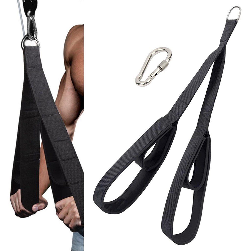 [ershy] Tricep Pull Down Rope Multifunctional Machine Attachments Heavy ...
