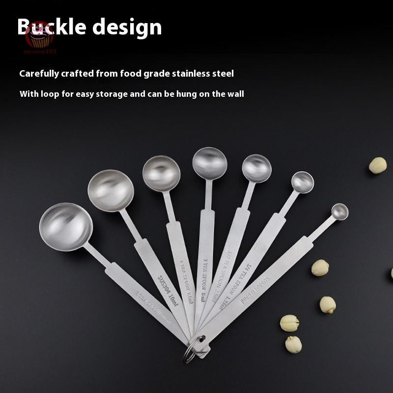 Myoloy 1/4 ชิ้นกาแฟ Scoops ยาว 304 สแตนเลส Tablespoon Stackable ครัว ...