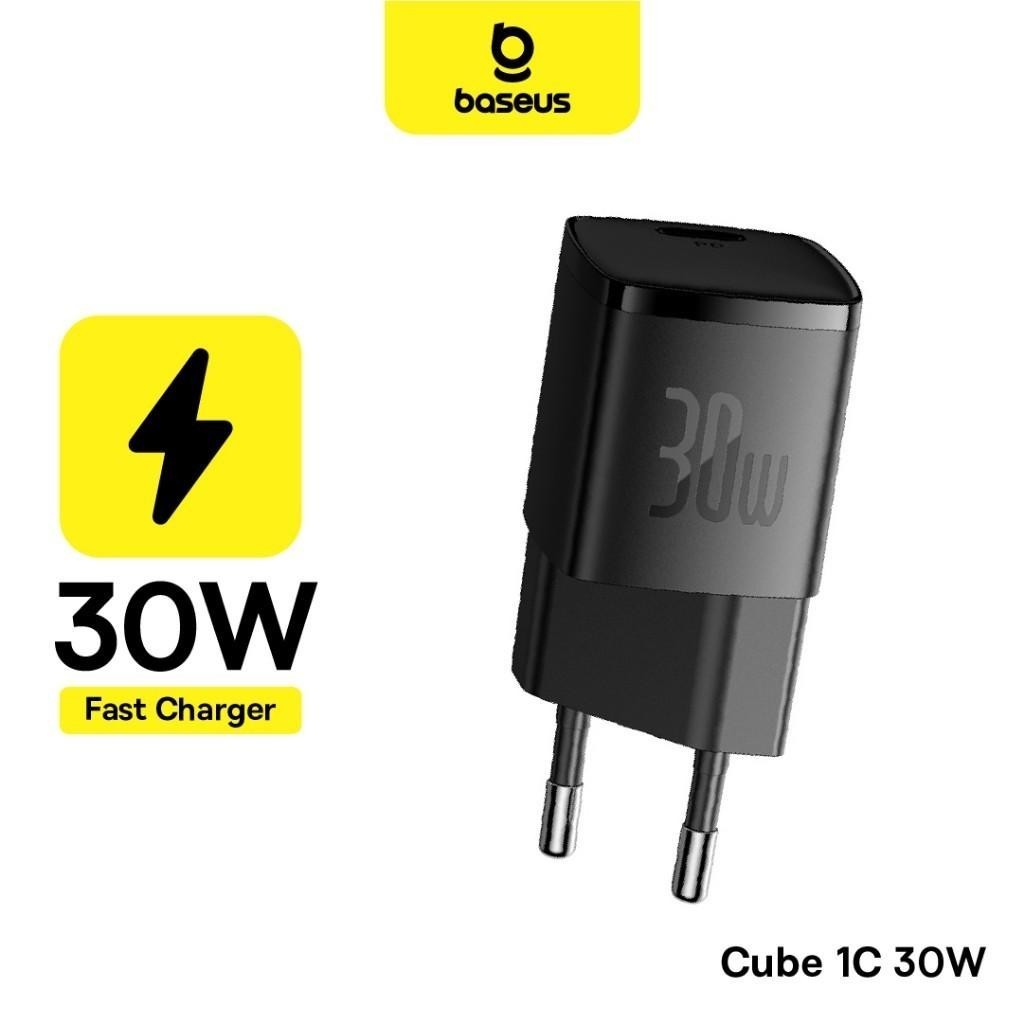 เครื่องชาร์จ Baseus Cube Pro GaN 30W PD PPS 25W SFC QC Fast USB Type C | Shopee Thailand