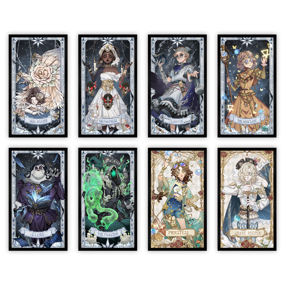Identity V อะคริลิคสีกระดาษเกม Anime Merch Strip Badge Standees สื่อลาญ ...