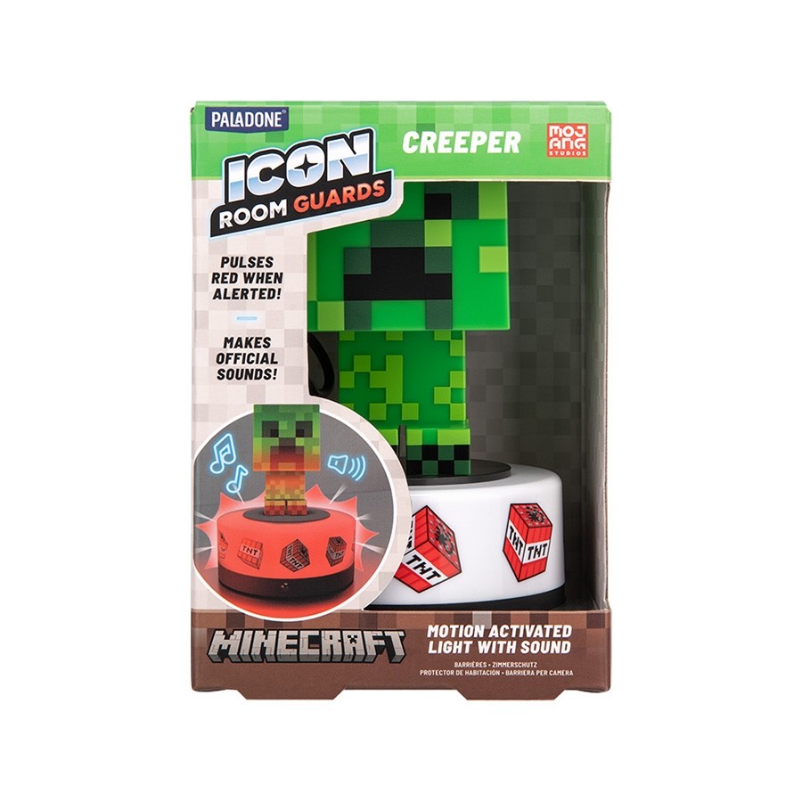 Paladone Icon Room Guards Minecraft Creeper Motion Activated | Shopee ...