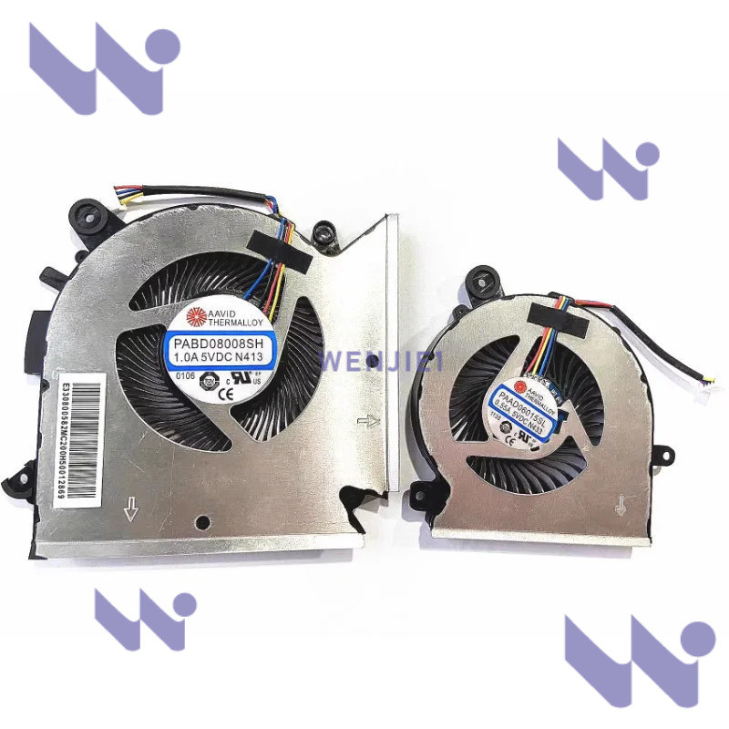 แฟนพัดลมระบายความร้อน CPU ใหม่สำหรับ MSI GF65 GF63 MS-16R1 MS-16R2 MS ...