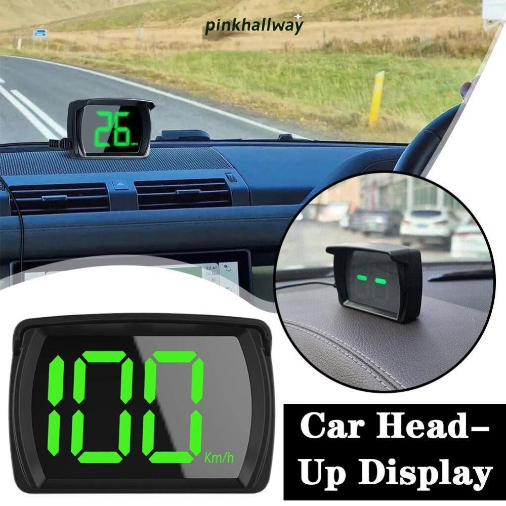 PINKHALLWAY รถ Head Up Display, KM/MPH ขนาดใหญ่ Fon Digital Speedometer ...