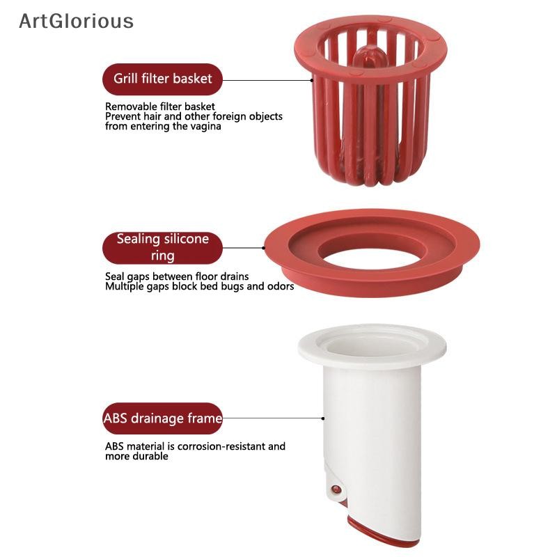 Art Backflow Antier ฝักบัวท่อระบายน้ําชั้นทนทาน Dectable Anti-กลิ่น Fast ท่อระบายน้ํา Universal ...