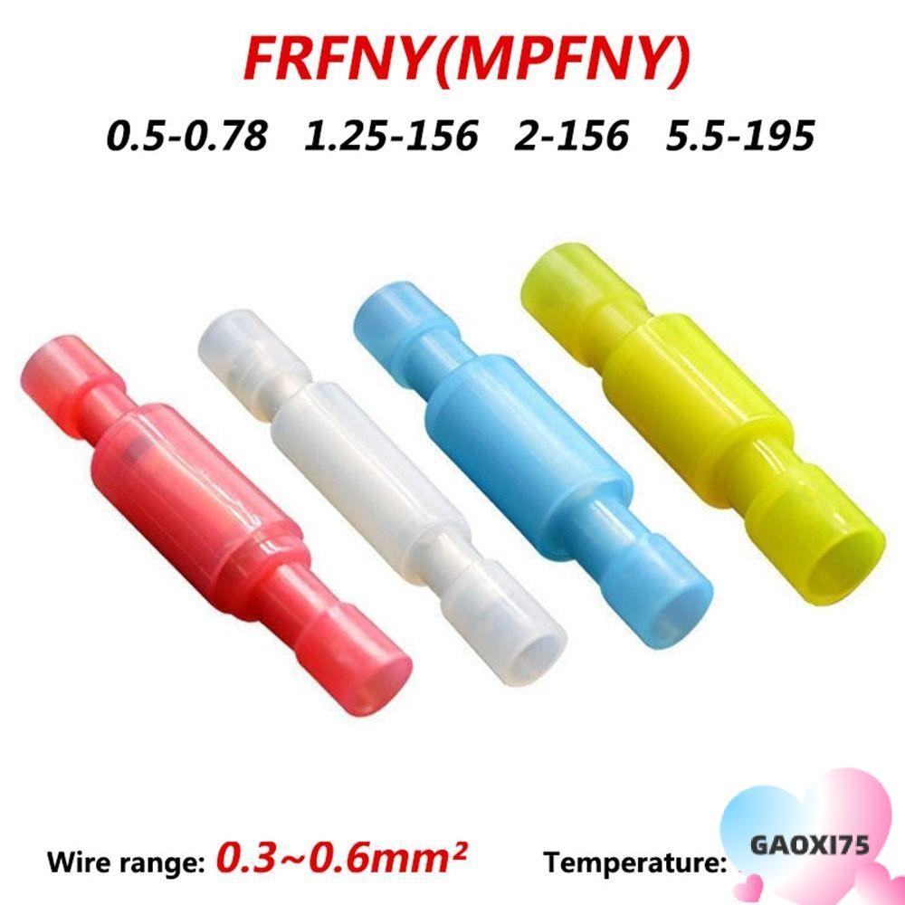 GAOXI75 20 ชิ้น/เซ็ต Butt Crimp Terminals, ฉนวน Bullet Shaped Wire ...
