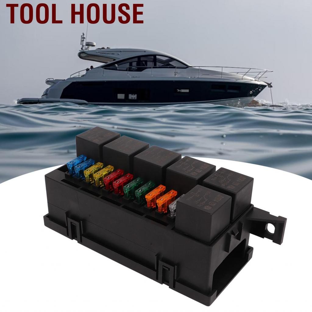 Tool House Fuse Crimp Terminal Box Relay IP65 กันน้ำ Strong Long Life ...