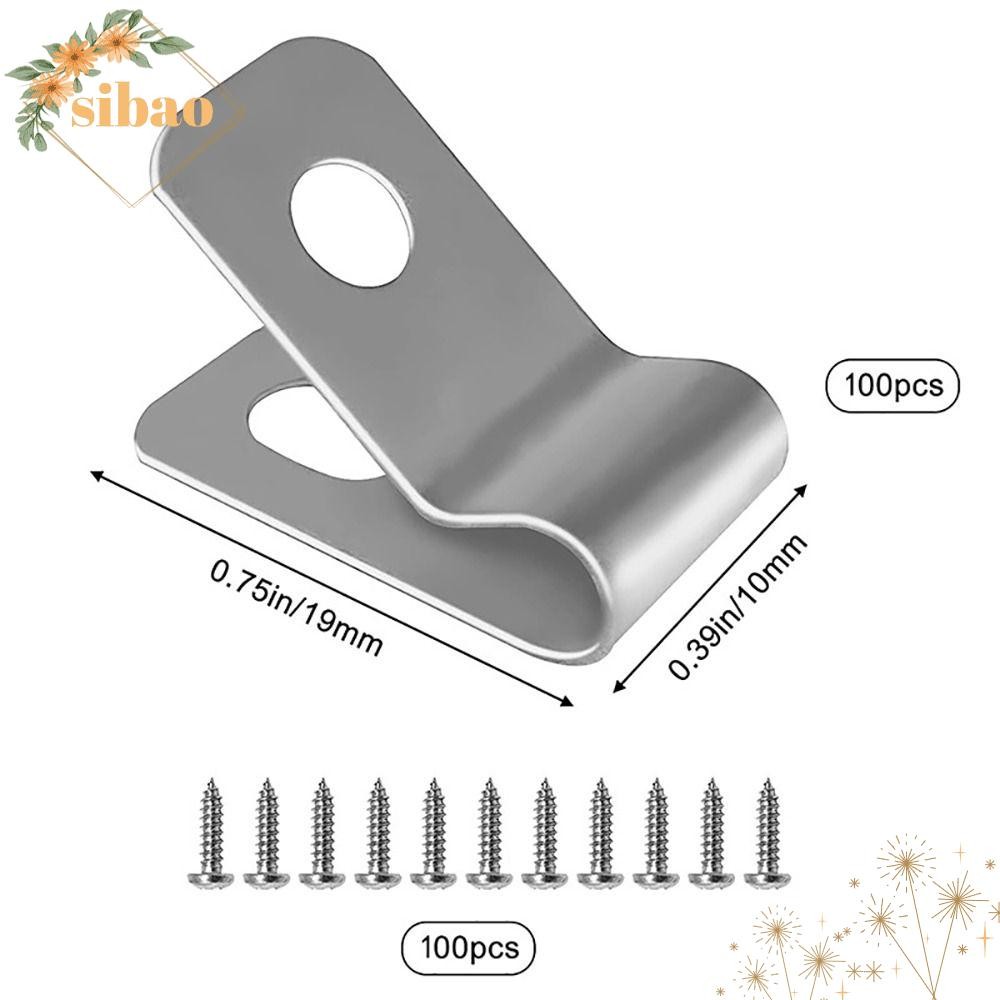 SIBAO 100 ชิ้นรั้วคลิปไก่ลวดรั้วปศุสัตว์วัวแผงรั้วโลหะ | Shopee Thailand