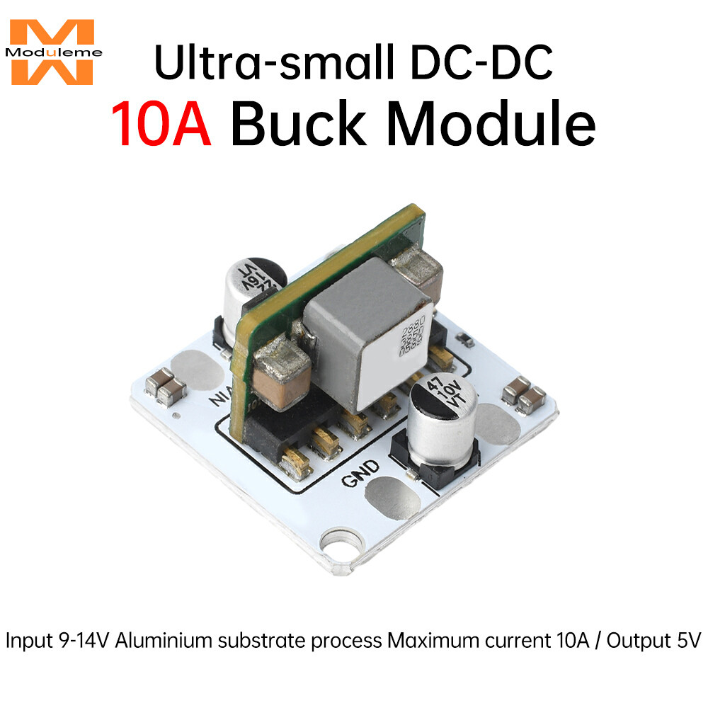DC9-16V ถึง 5V เอาต์พุต DC-DC Buck โมดูล 10A High Power Regulator โมดูล ...