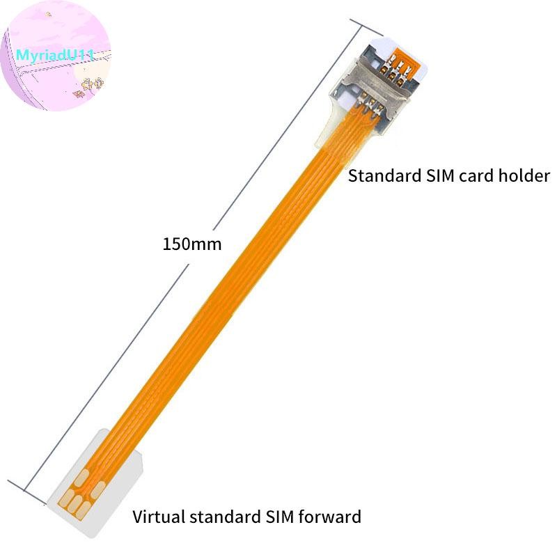 MyriadU 2FF SIM Standard Positive Reverse Extension สายไฟสัญญาณโทรศัพท์ ...