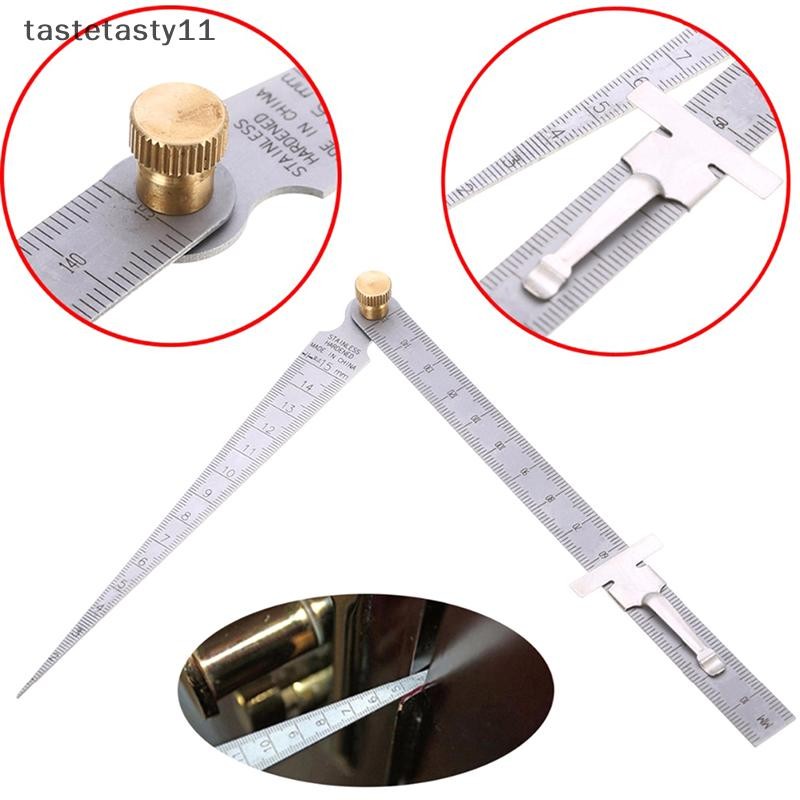 TA Wedge Taper ไม้บรรทัดสแตนเลสเชื่อม Taper Feeler Gauge ความลึกไม้ ...