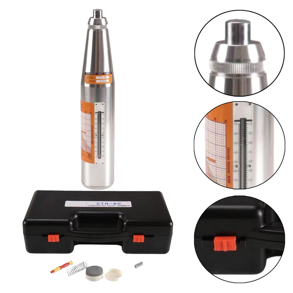 [Tachiuwa21] ค้อนรีบาวด์คอนกรีต Resiliometer Clear Calibration เครื่อง ...