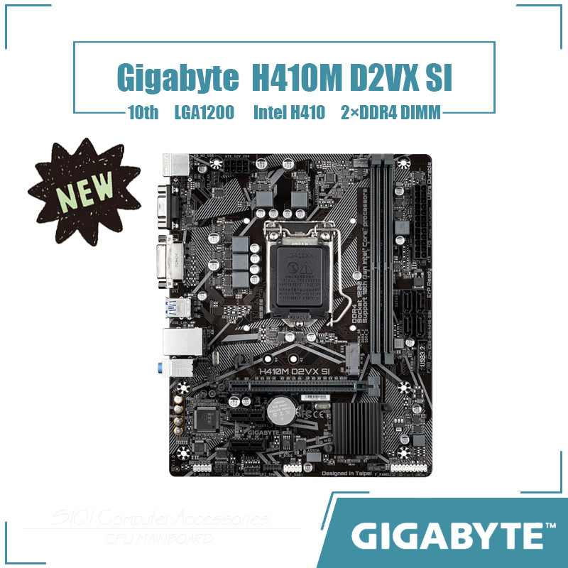 [ใหม่] Gigabyte H410M D2VX SI เมนบอร์ด Intel H410 2DDR4 DIMM LGA1200 เมนบอร์ดเดสก์ท็อป | Shopee ...