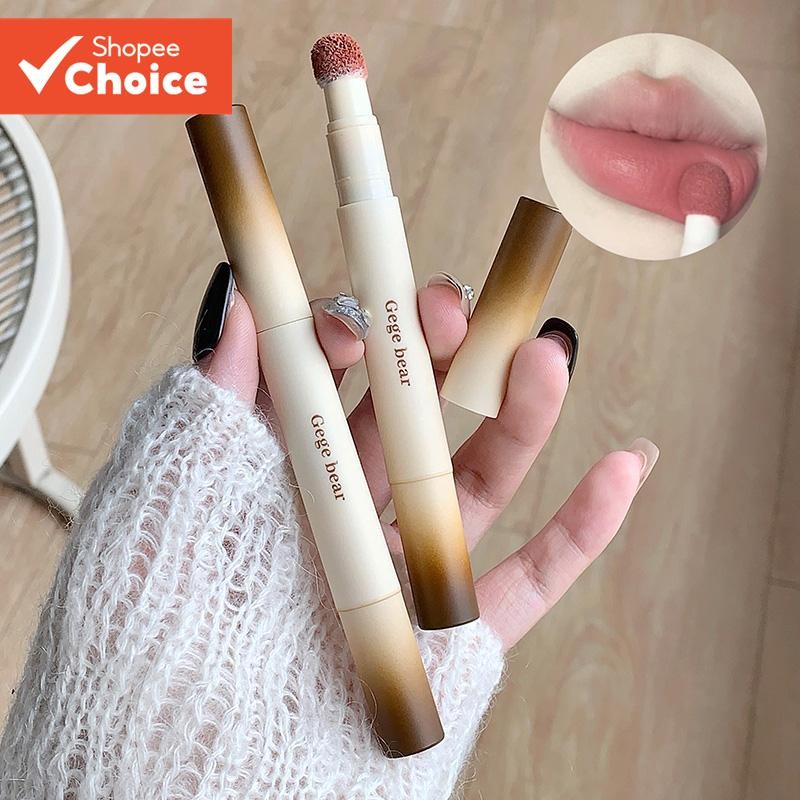 Gege Bear Velvet Mist Lip Powder Cream Velvet Matte Pseudo-White Matte Mist Face Matte Lipstick ...