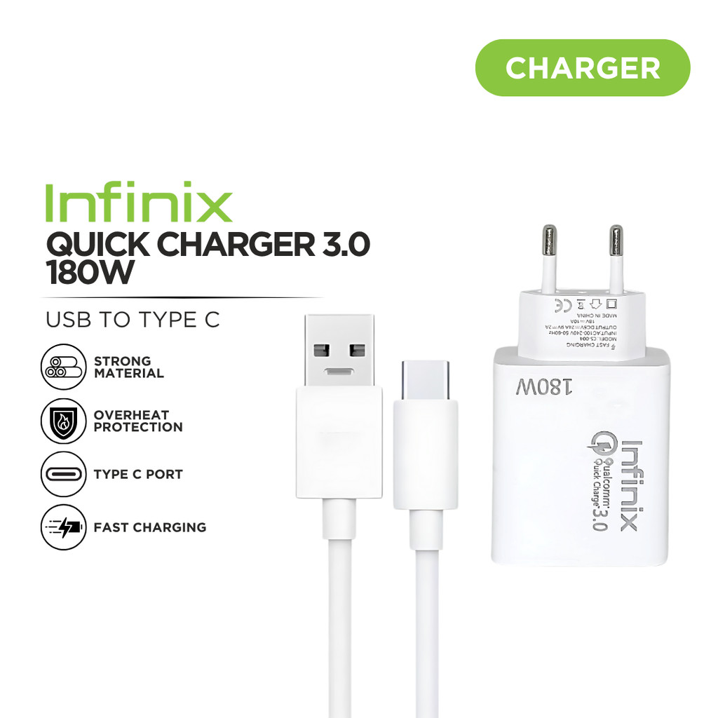 เครื่องชาร์จชาร์จเร็ว Infinix Quick Charge 180W Type C ของแท้ 100% ...