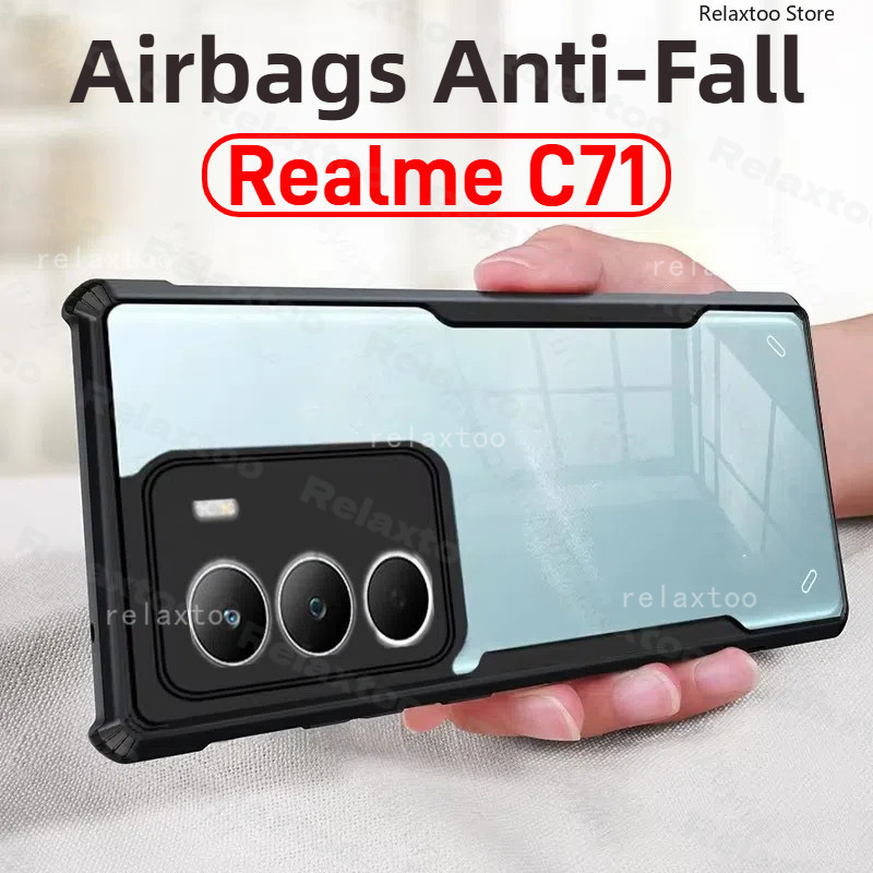 ปลอกใสสําหรับRealme C71 C73 C75 X C75X C 71 C 73 71C RealmeC71 ...