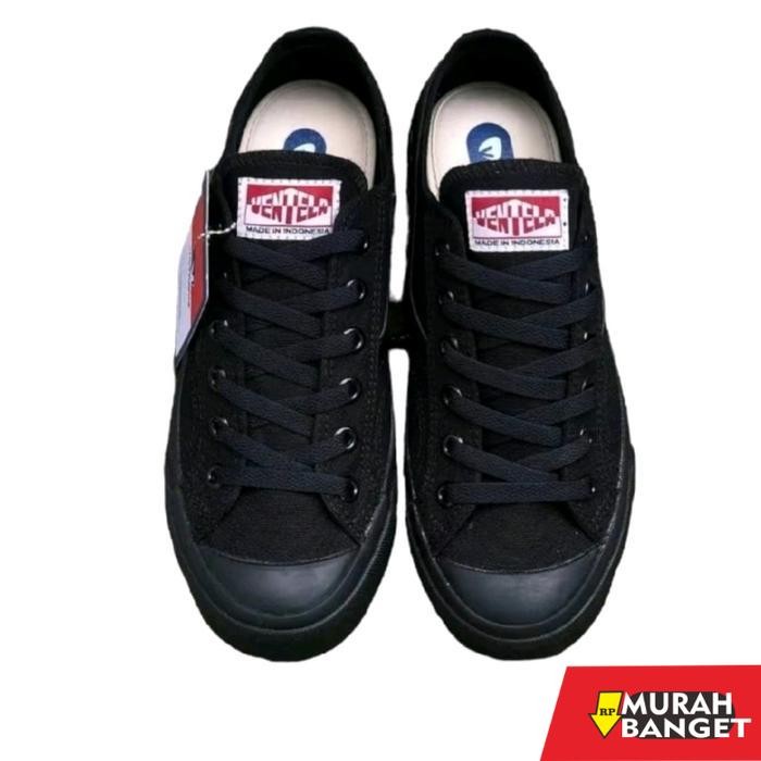 รองเท้า VENTELA BASIC ALL BLACK BLACK LOW VENTELA BASIC FULL BLACK ...