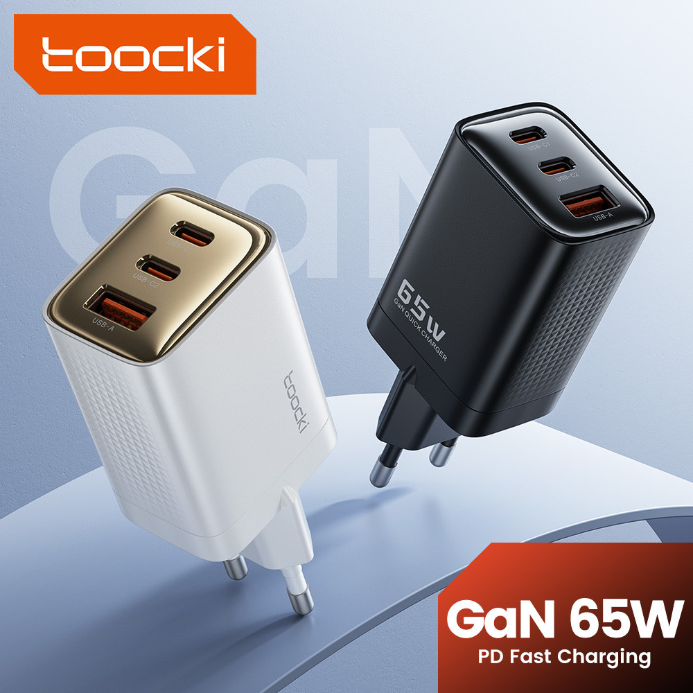 Toocki 67W GAN Charger Fast Charging PD3.0 QC4.0 สามพอร์ต USB Type C ...