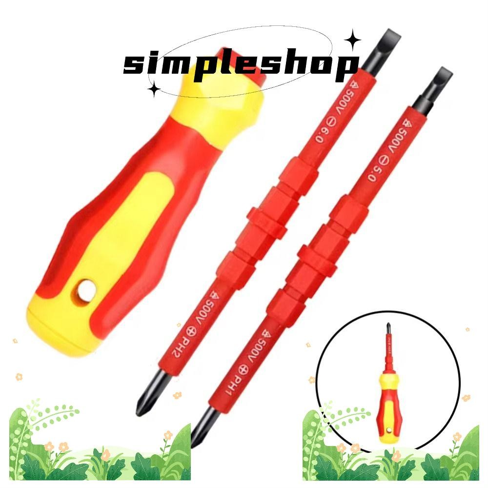 SIMPLESHOP 3 ชิ้น/เซ็ต Slotted Cross ไขควงบิต, PH1 PH2 Repaire Nutdrivers ไขควงอเนกประสงค์, ฉนวน ...