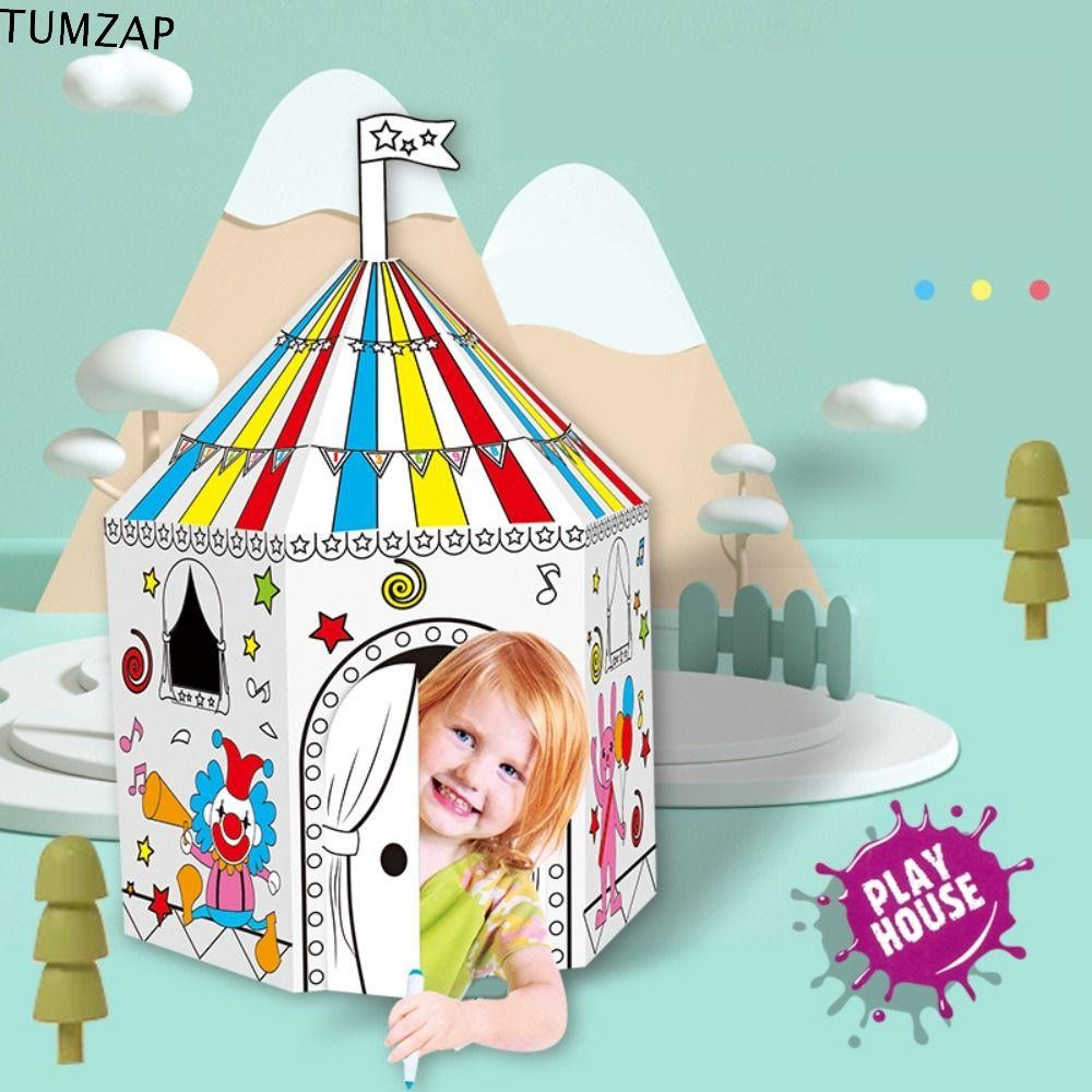 TUMZAP โรงละครกระดาษแข็ง, ไดโนเสาร์ 3D รถ DIY กระดาษแข็งขนาดใหญ่ระบายสี, ไดโนเสาร์รถ Modele ภาพ ...