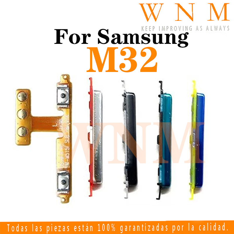 สําหรับ Samsung M32 M325 ปุ่มเปิดปิดปุ่มสวิทช์ด้านข้าง Key Volume Up Down Flex สายโทรศัพท์มือถือ ...
