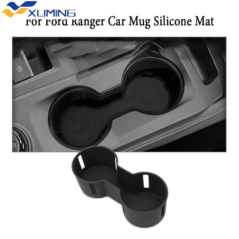 XM Ford Ranger 2022-2025 Central Control Car Mug แผ่นซิลิโคนอุปกรณ์ตก ...