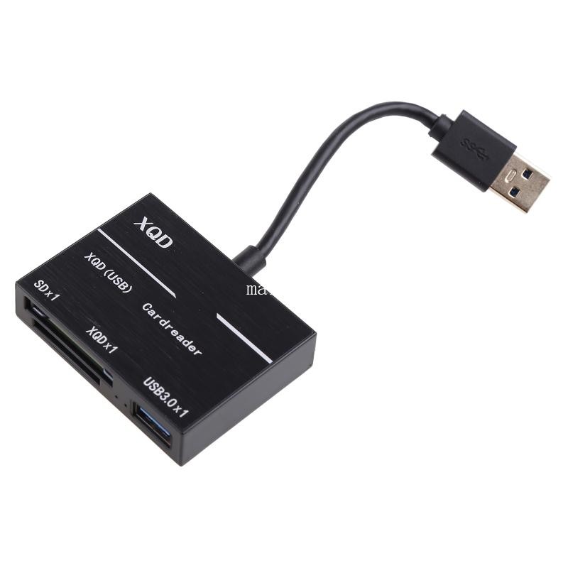 MT Mini Card Reader + 3USB3 0 Hub 2 in 1 แบบพกพาสําหรับ MS SD M2 Tf ...
