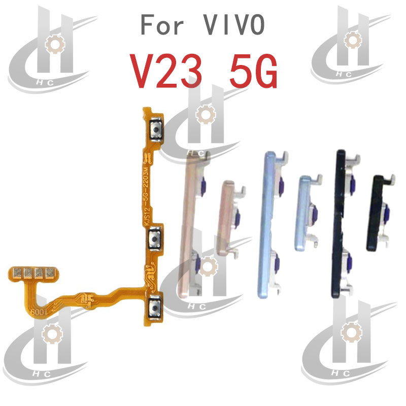 สําหรับ VIVO V23 5G V2130 ปุ่มด้านข้างปรับระดับเสียงปุ่ม Flex Cable ...