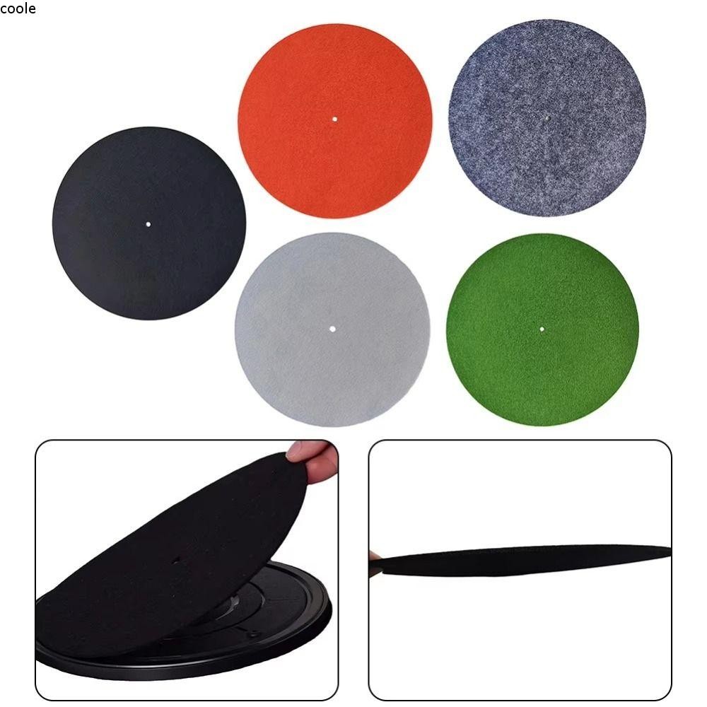 COOLE Felt Turntable Platter Mat, Anti-Static 295 มม.LP Slip Mat ...