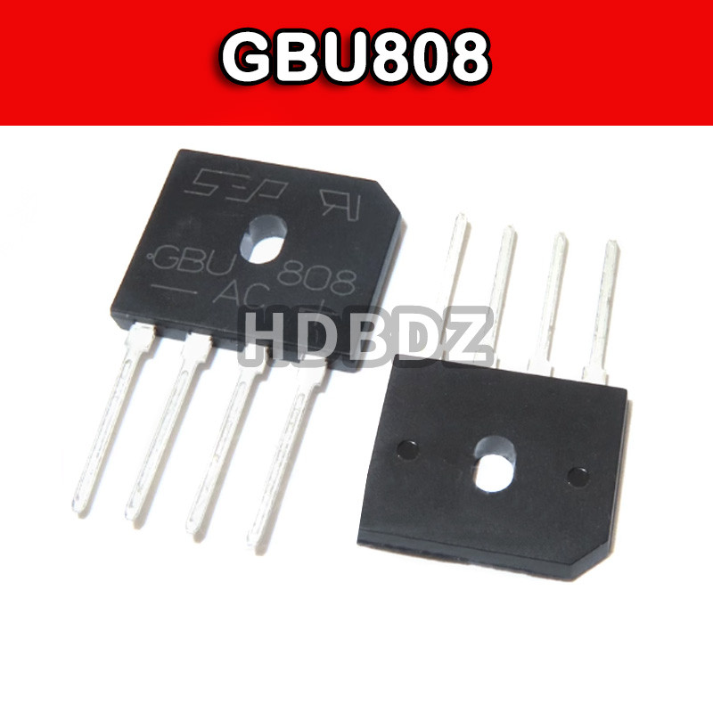 5~10PCS GBU808 GBU810 ZIP-4 สะพานเรียงกระแสแบน IC | Shopee Thailand