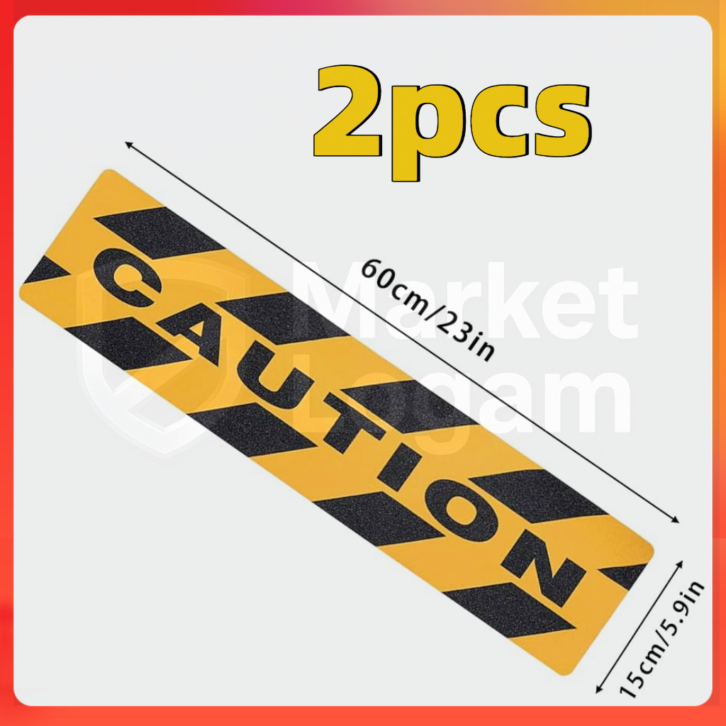 CAUDION Sign SLIPPERY Floor Sticker STIKER LANTAI l Anti Slip Floor ...