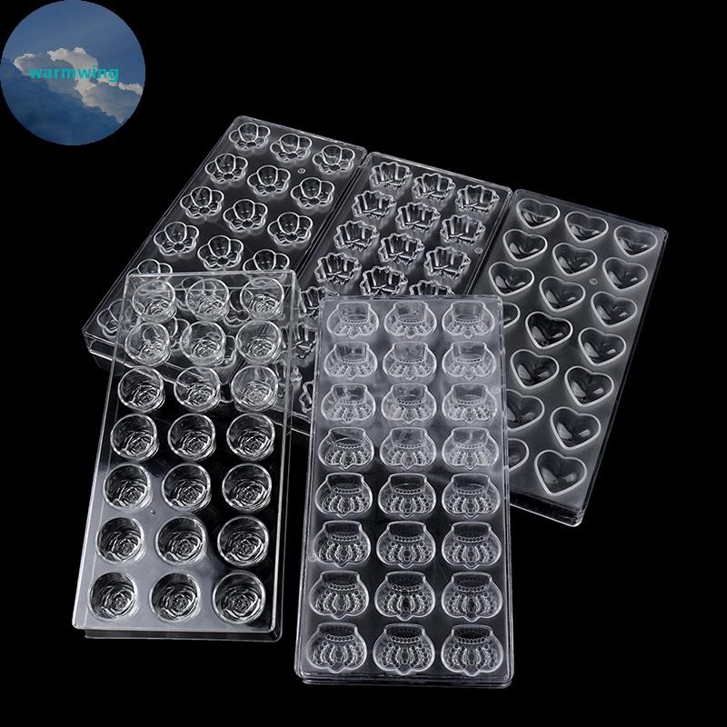 Warmwing 3D ช็อกโกแลตขนมบาร์แม่พิมพ์ถาดพลาสติกรูปแบบดอกไม้เบเกอรี่ Pastry เครื่องมือ TH | Shopee ...
