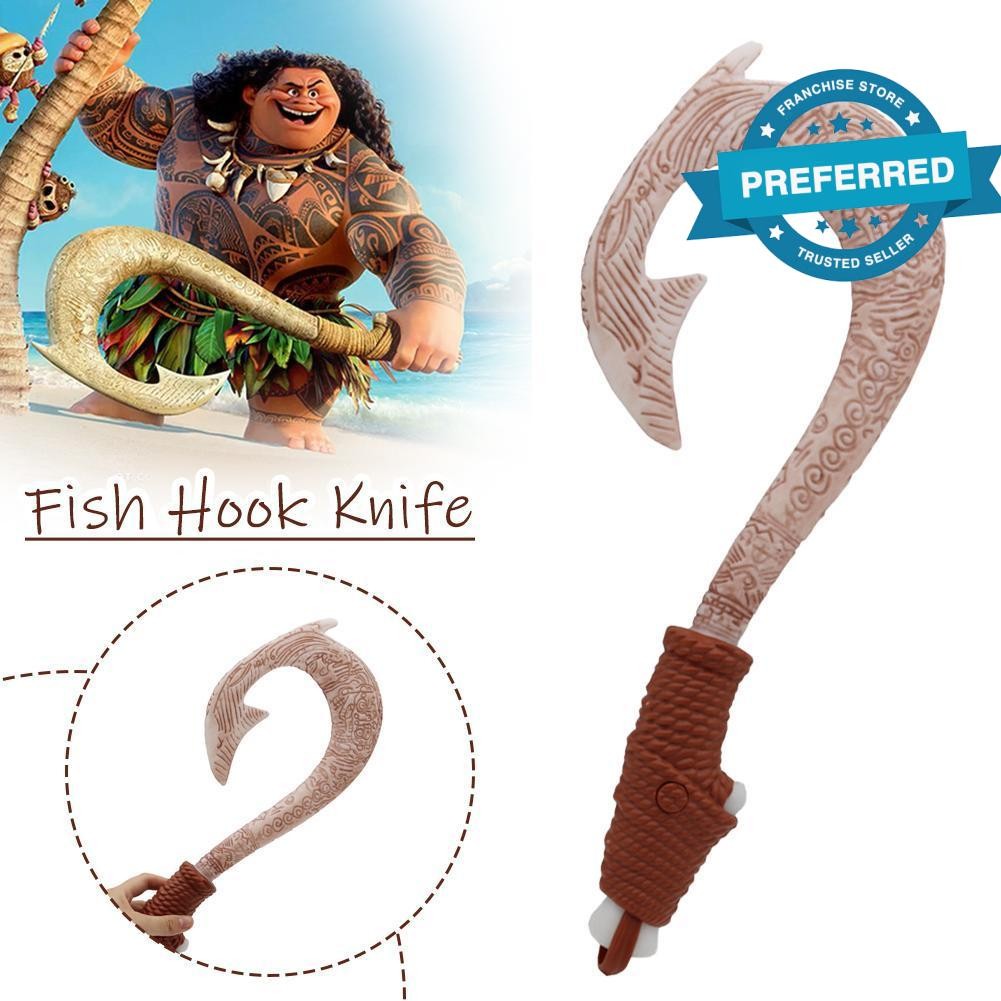 Moana 2 Ocean Adventure Fishhook ของเล่น Motion เปิดใช้งานไฟและเสียงคอ ...