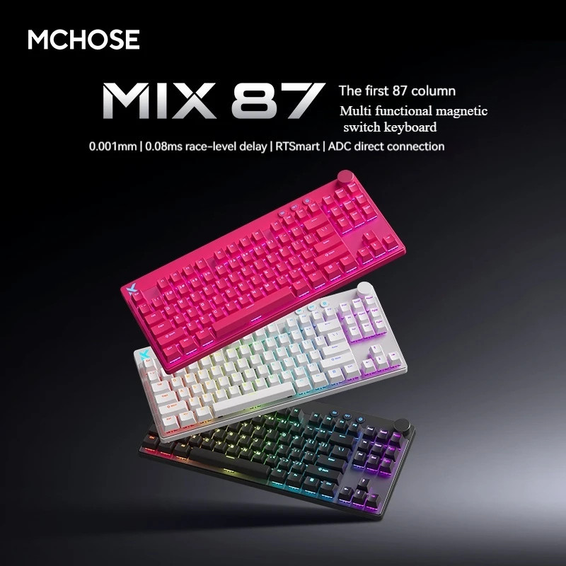 MCHOSE MIX87 Magnetic Switch Mechanical Keyboard for Esports Game ...