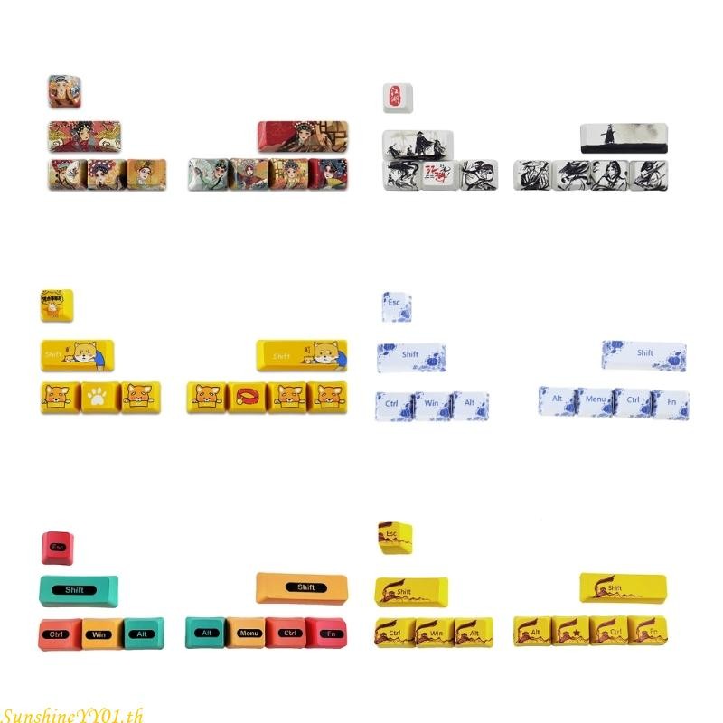 SUN 10 คีย์ OEM R1 SHIFT ESC Keycaps ขนาดใหญ่สําหรับ Key PBT สไตล์จีน ...