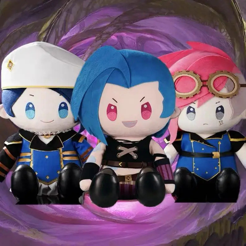 ใหม่ Arcane LOL Jinx Vi Caitlyn ขนาดใหญ่พิเศษตุ๊กตานุ่มตุ๊กตาน่ารัก ...